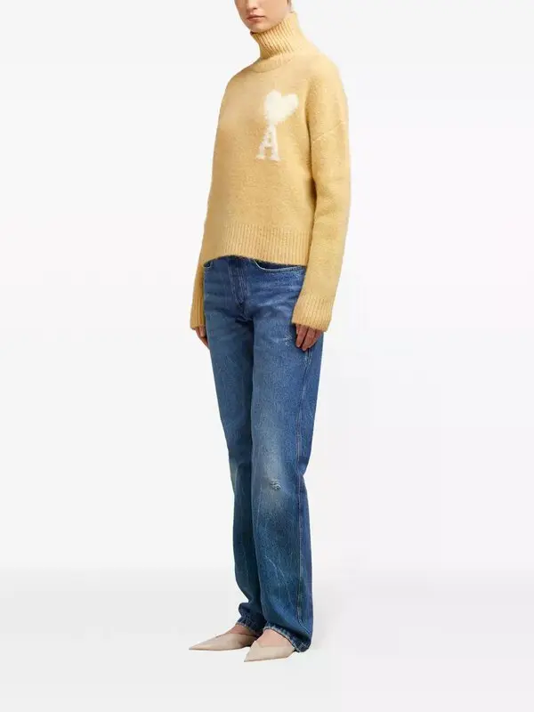 AMI Paris Cloudy Wool De Coeur Jumper
