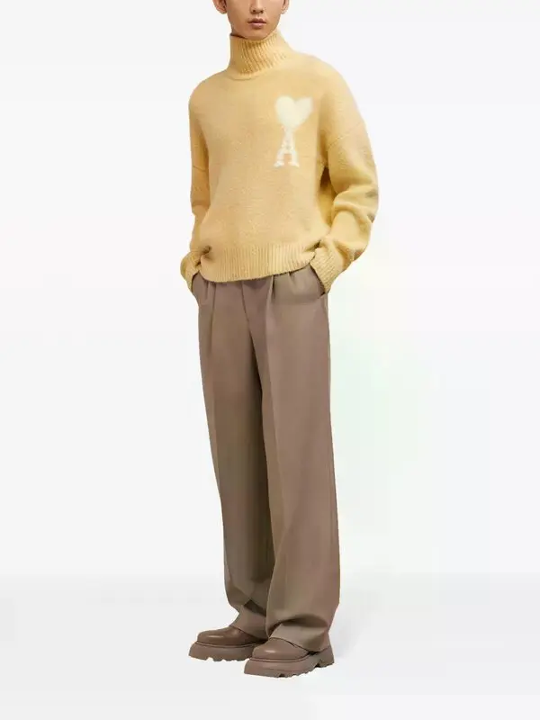 AMI Paris Cloudy Wool De Coeur Jumper