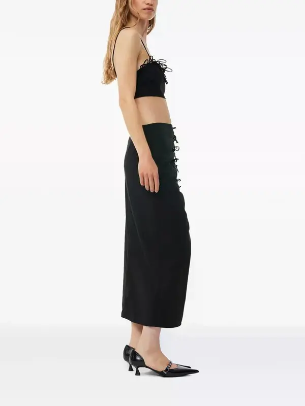 GANNI Draped Mid-rise Midi Dress
