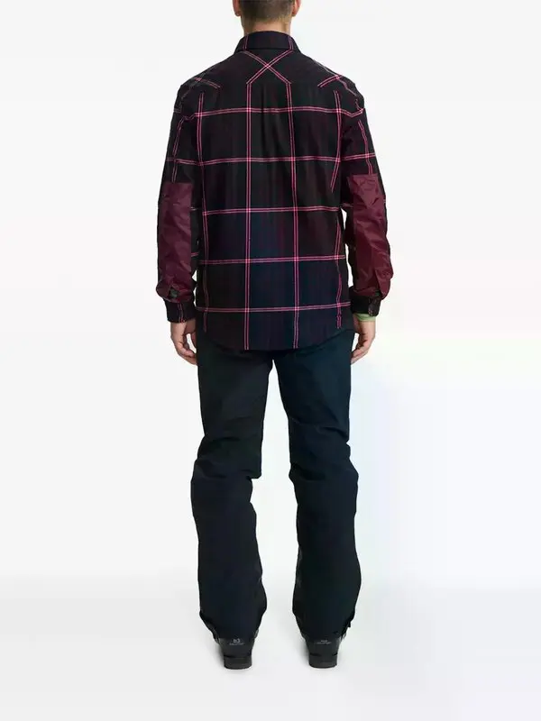 Aztech Mountain Loge Peak Plaid Cotton Shirt - Brown