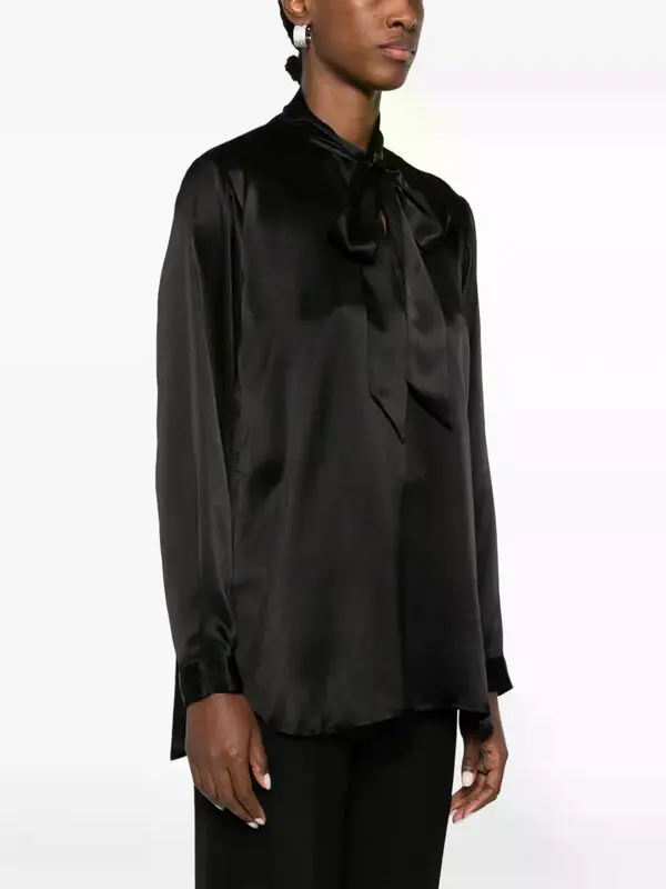 P.a.r.o.s.h Pussy-bow Collar Silk Shirt