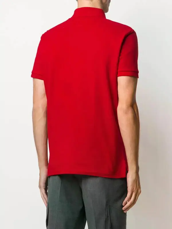 Polo Ralph Lauren Logo Embroidered Polo Shirt - Red