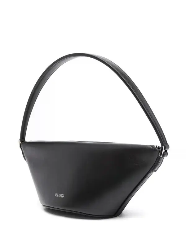 Attico Piccola Leather Shoulder Bag - Black