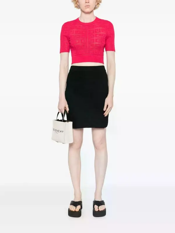 Givenchy 4g-jacquard Mini Skirt