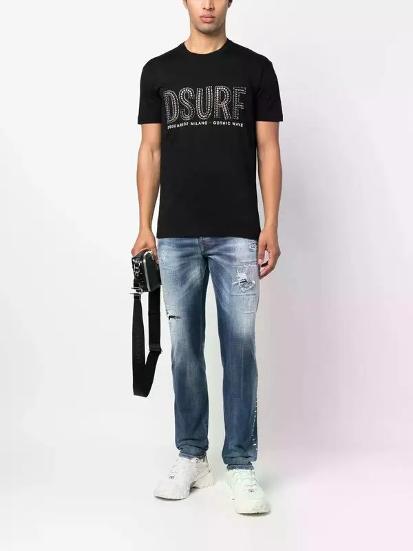 Dsquared2 Logo-studded Short-sleeve T-shirt