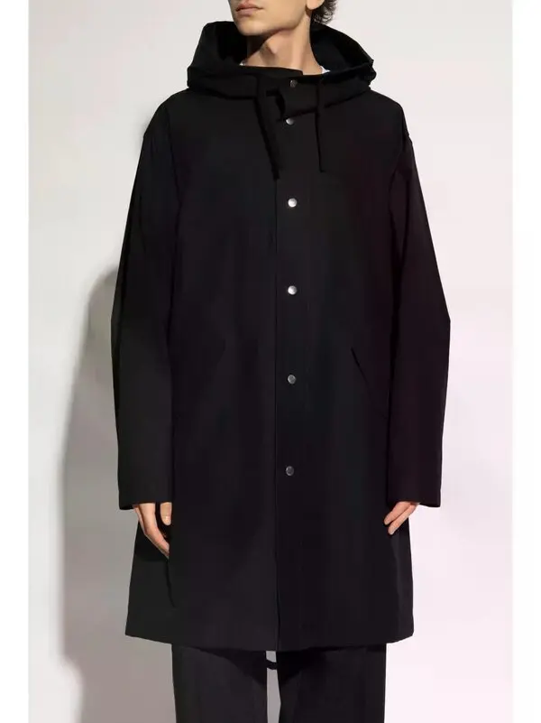 JIL SANDER Logo Print Hooded Parka