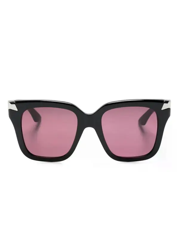 Alexander McQueen Oversized Frame Sunglasses - Black