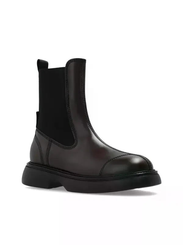 GANNI Leather Chelsea Boots