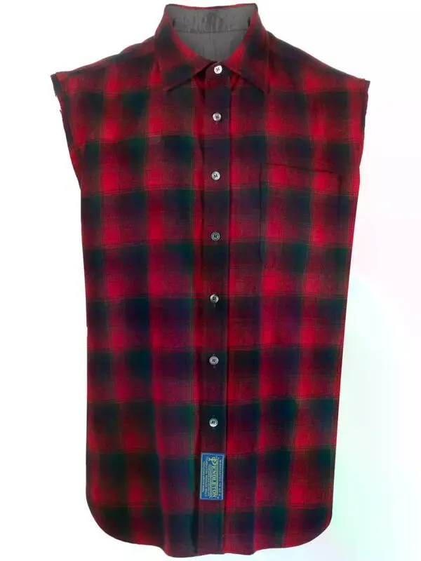 MAISON MARGIELA X Pendleton Checked Sleeveless Shirt