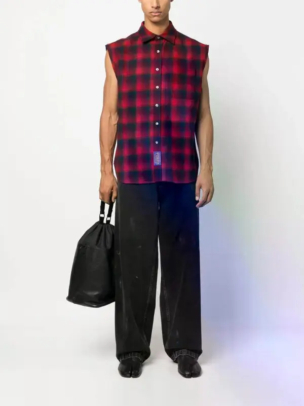 MAISON MARGIELA X Pendleton Checked Sleeveless Shirt