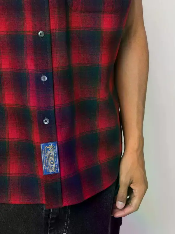 MAISON MARGIELA X Pendleton Checked Sleeveless Shirt