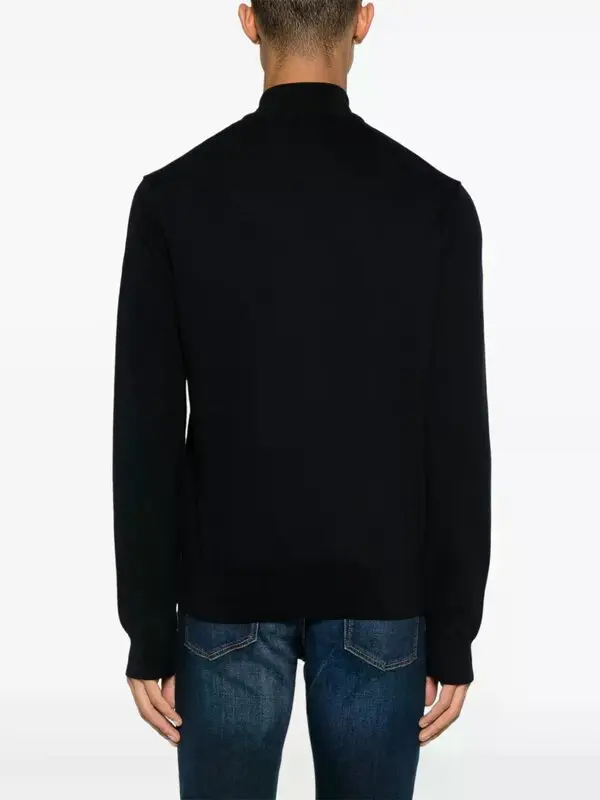 BOSS High-neck Cotton Cardigan