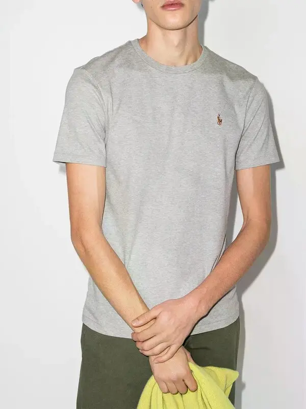 Polo Ralph Lauren Embroidered Logo T-shirt - Grey