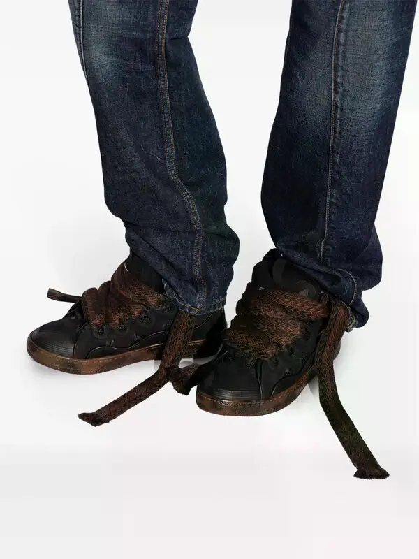 LANVIN Curb Lite Logo-patch Sneakers