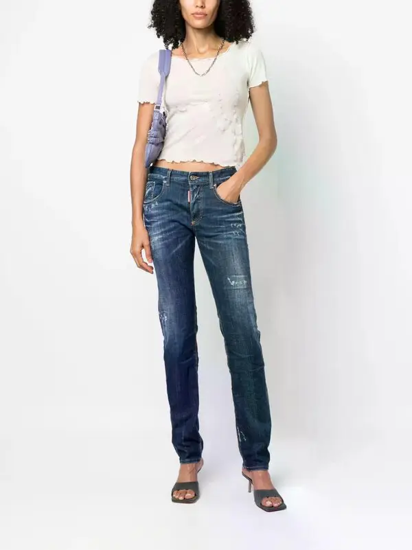 Dsquared2 24/7 Distressed Skinny Jeans