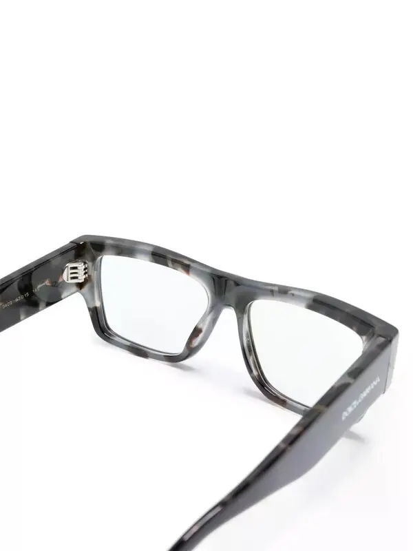 Dolce & Gabbana Rectangle-frame Glasses - Black