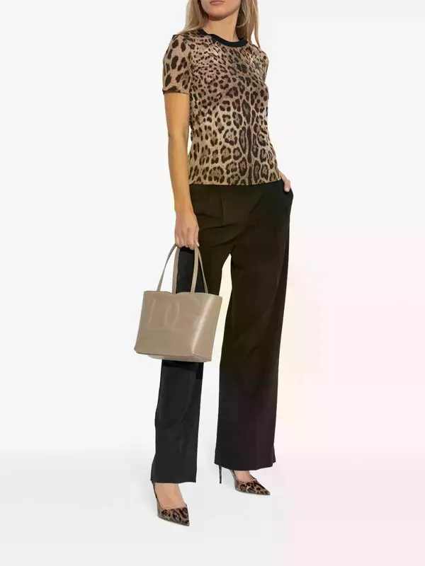 Dolce & Gabbana Leopard-print Slingback Pumps