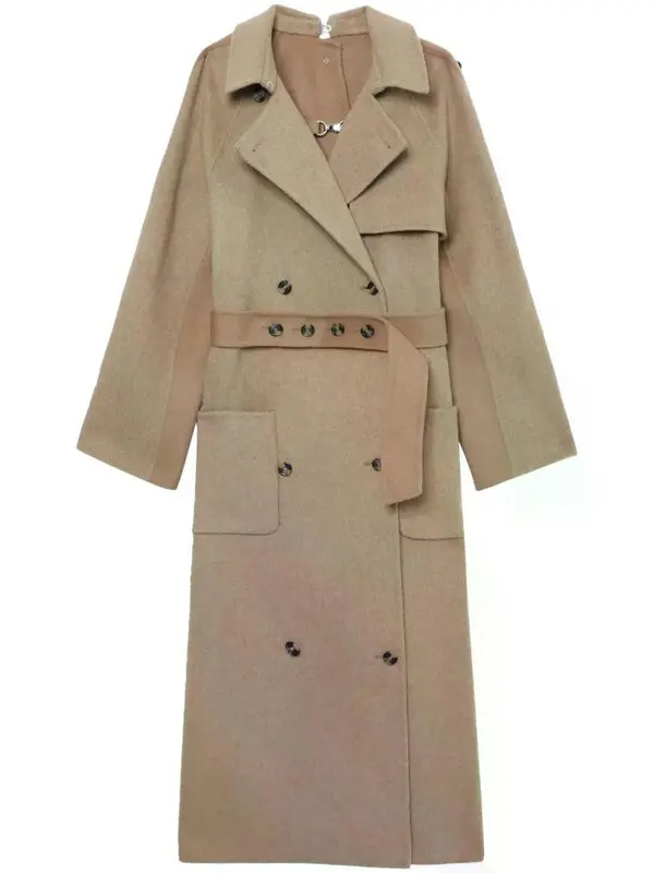 Rokh Button-detail Double-breasted Maxi Coat