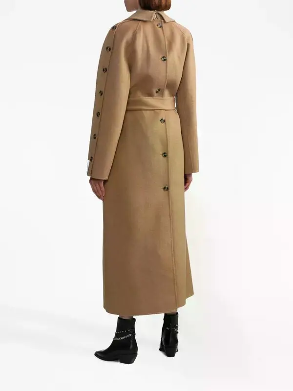 Rokh Button-detail Double-breasted Maxi Coat