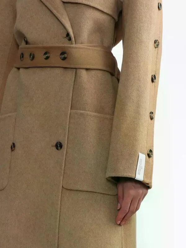 Rokh Button-detail Double-breasted Maxi Coat