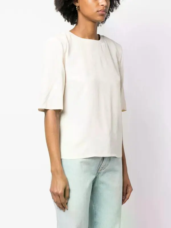 Pinko Round-neck Short-sleeve Blouse