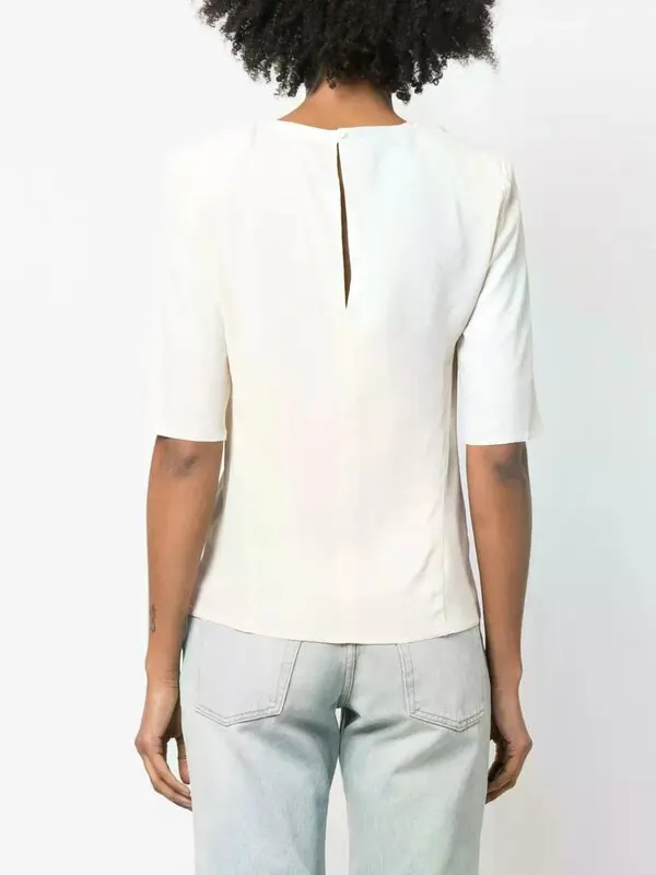 Pinko Round-neck Short-sleeve Blouse