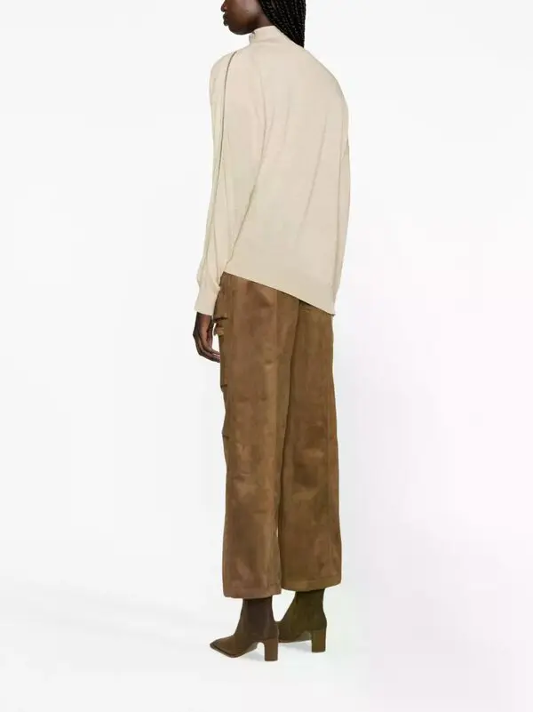Isabel Marant Étoile Gaelo Roll Neck Asymmetric Hem Sweater