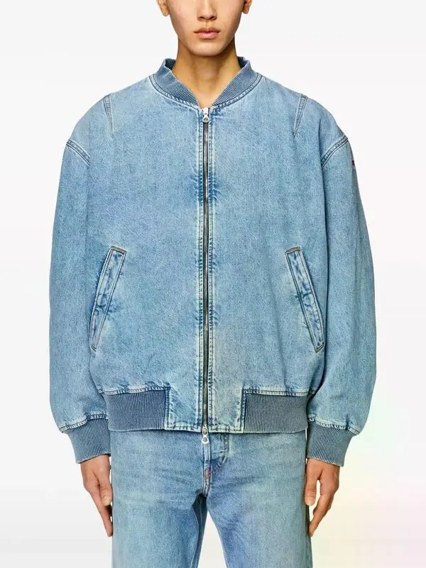 DIESEL® D-vinz Denim Bomber Jacket