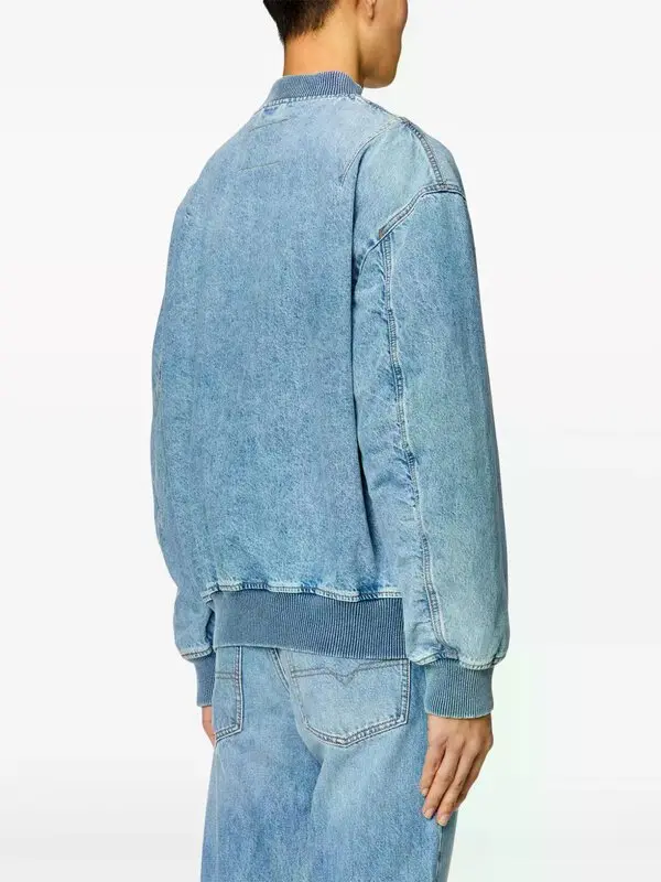 DIESEL® D-vinz Denim Bomber Jacket