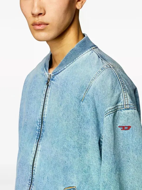 DIESEL® D-vinz Denim Bomber Jacket