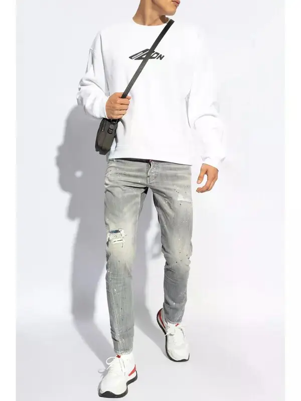 Dsquared2 Graphic-stamp Sweatshirt - White