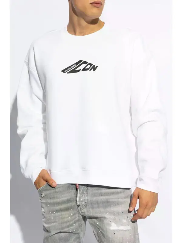 Dsquared2 Graphic-stamp Sweatshirt - White