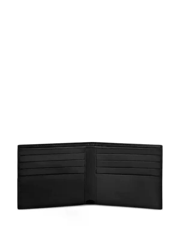 Philipp Plein Monogram-embossed Metallic Wallet