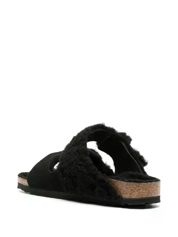 BIRKENSTOCK Arizona Shearling-lined Sandals - Black