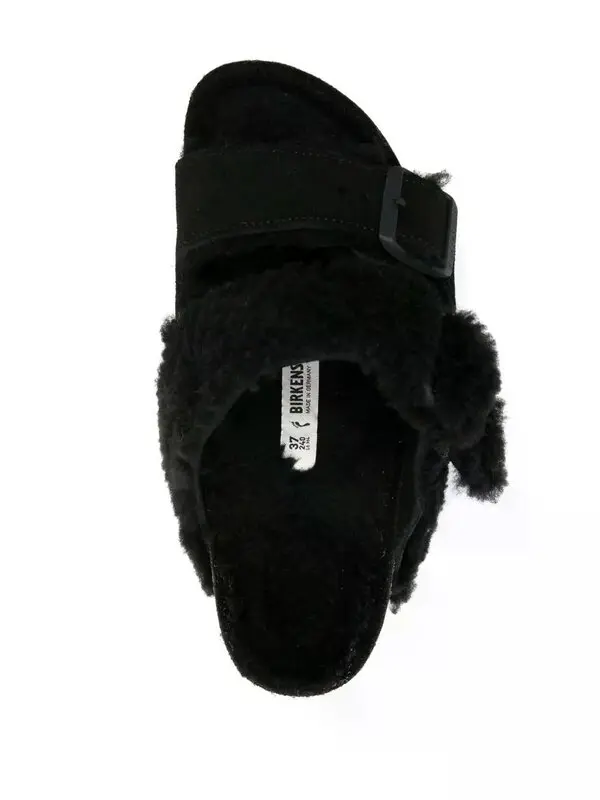 BIRKENSTOCK Arizona Shearling-lined Sandals - Black