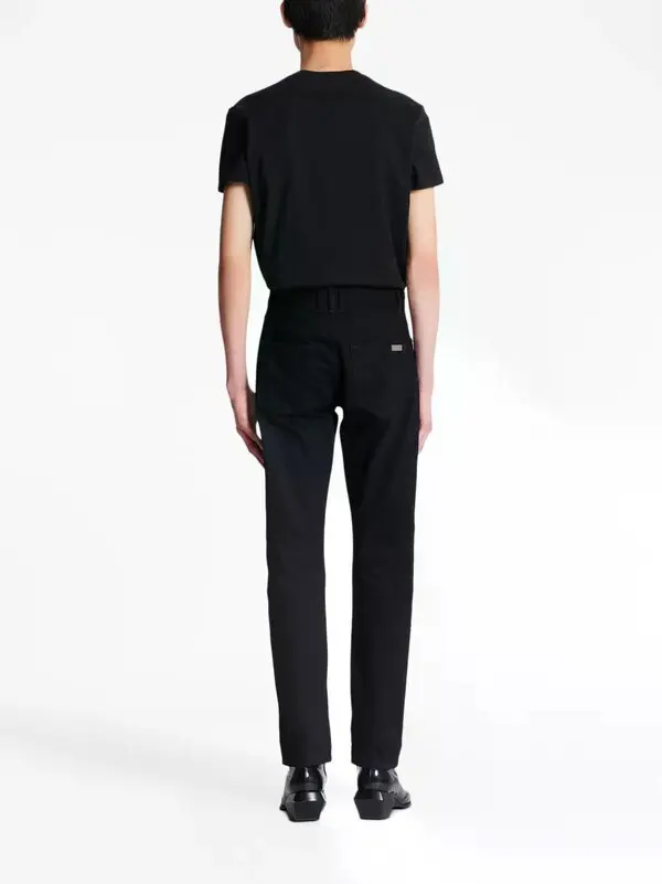 Balmain Crystal-embellished Straight-leg Jeans
