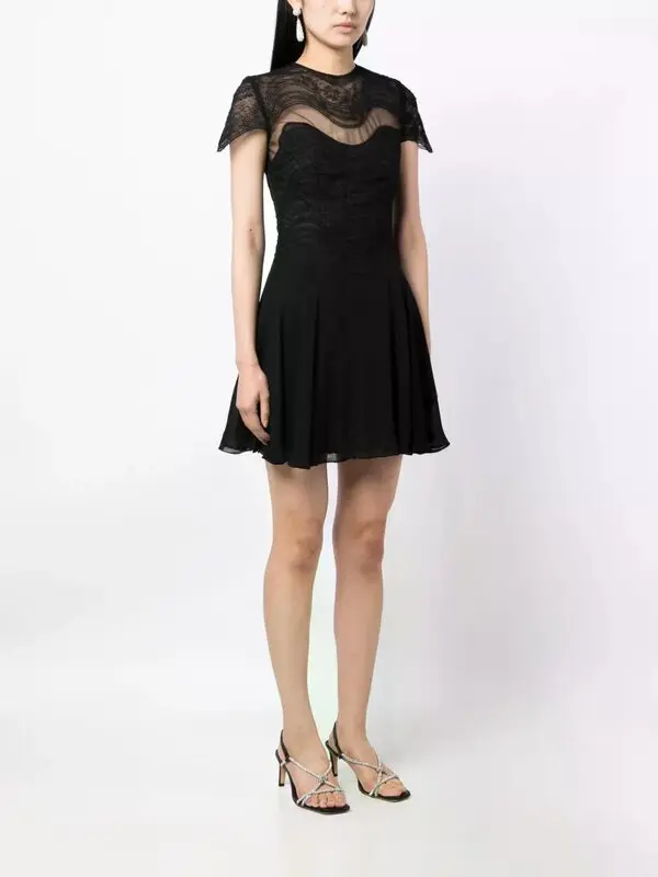 Costarellos Mangano Silk Georgette Minidress