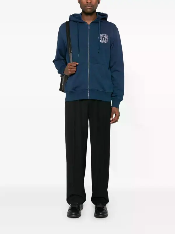 Versace Logo-embroidered Hoodie