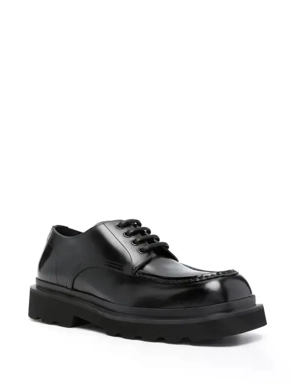 Dolce & Gabbana Square-toe Leather Derby Shoes