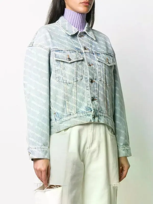 Alexander Wang Logo-print Denim Jacket