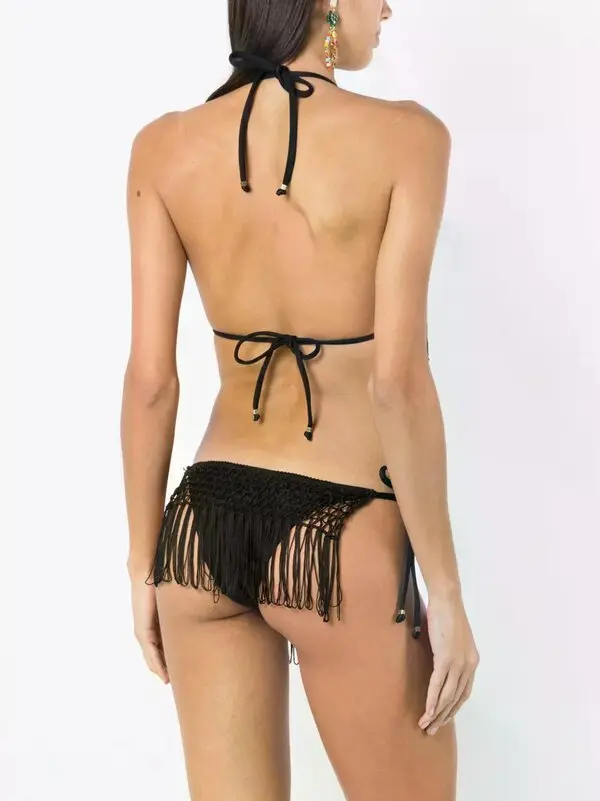 AMIR SLAMA Floral-print Two-piece Bikini Set