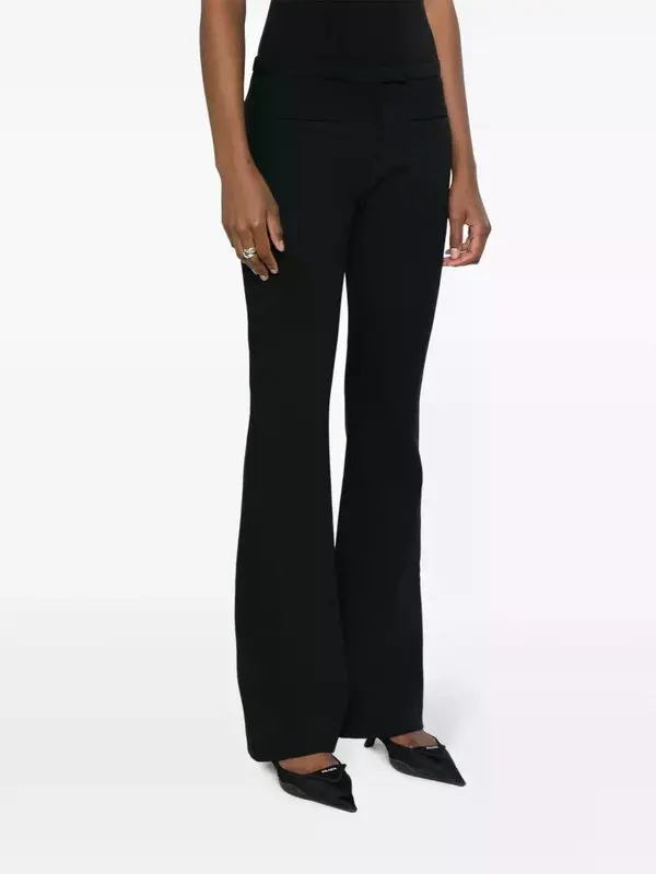COURREGES Crepe Flared Trousers