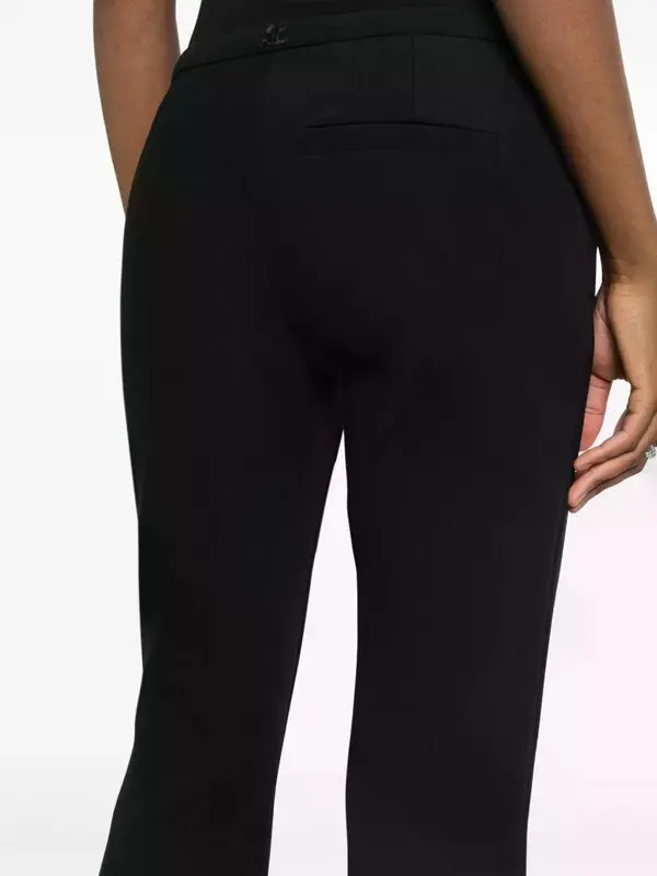 COURREGES Crepe Flared Trousers