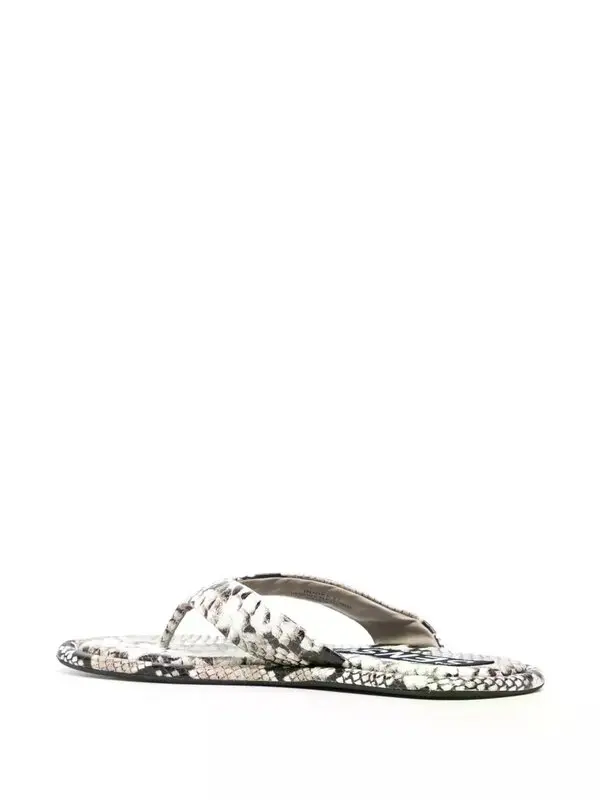 Senso Innika Iii Embossed Crocodile Effect Sandals - Neutrals