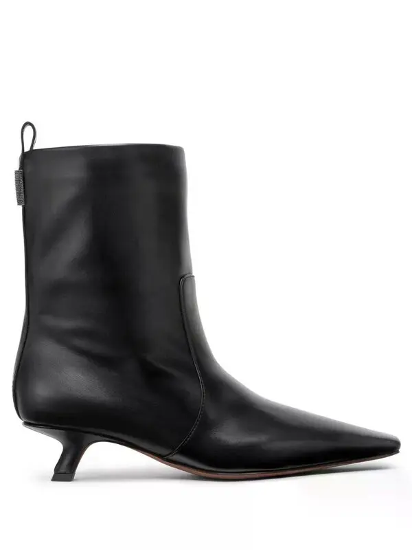 Brunello Cucinelli Leather Ankle Boots