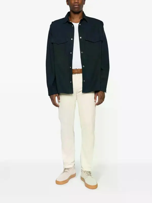 Incotex Slim-cut Cotton Trousers - Neutrals