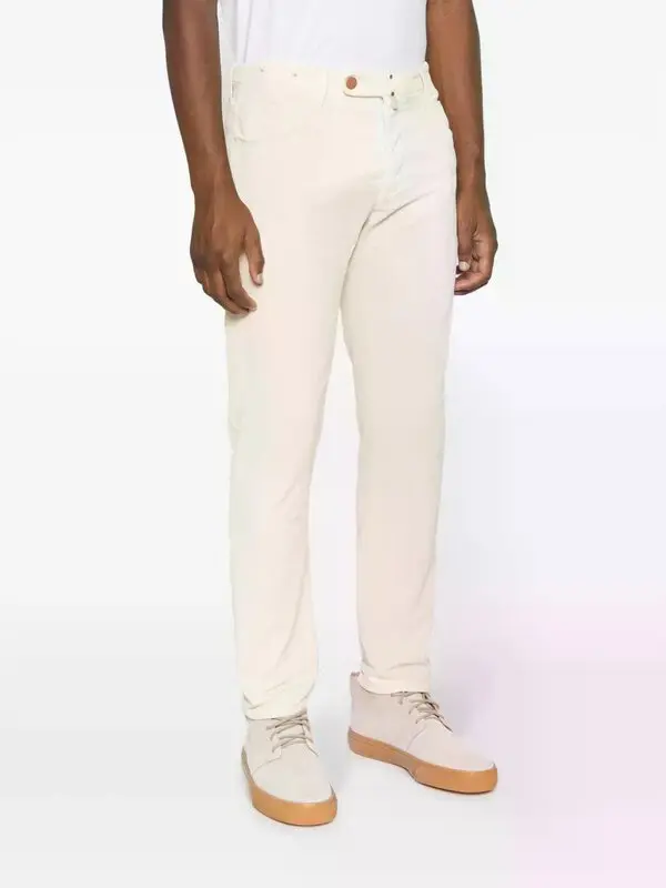 Incotex Slim-cut Cotton Trousers - Neutrals
