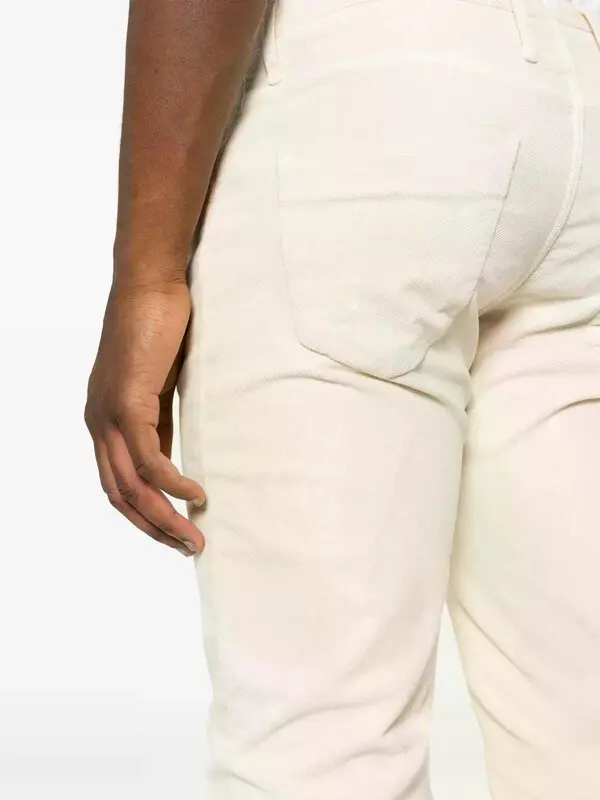 Incotex Slim-cut Cotton Trousers - Neutrals