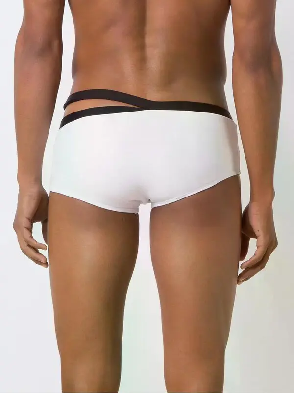 AMIR SLAMA Cut-out Detail Swim Trunks