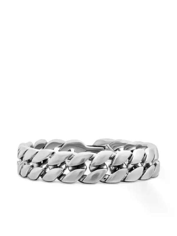 David Yurman Sterling Curb Chain Bracelet - Silver